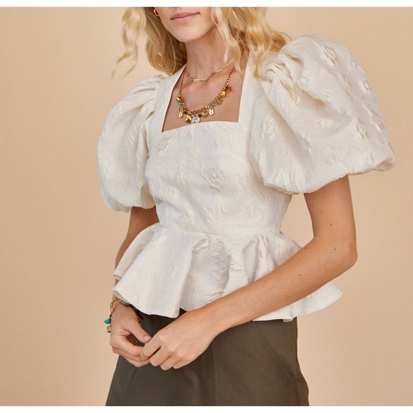 HUNTER BELL | Tops | Hunter Bell Conway Top In Ivory | Poshmark